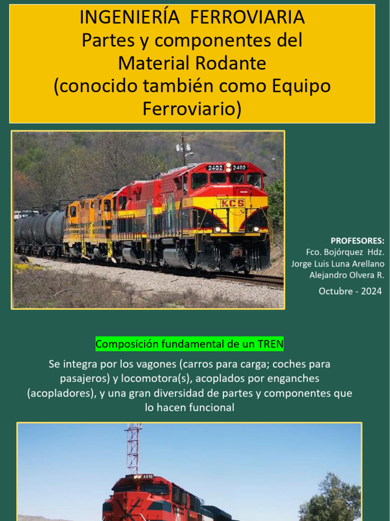 IF MR 04 PARTES Y COMPONENTES | PDF | Eje | Locomotoras