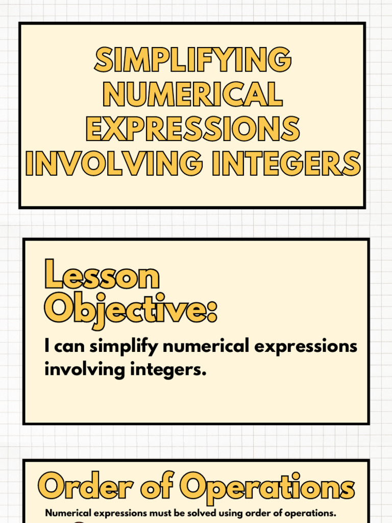 Math Order of Operations Presentation Pink Yellow and Orange Retro ...