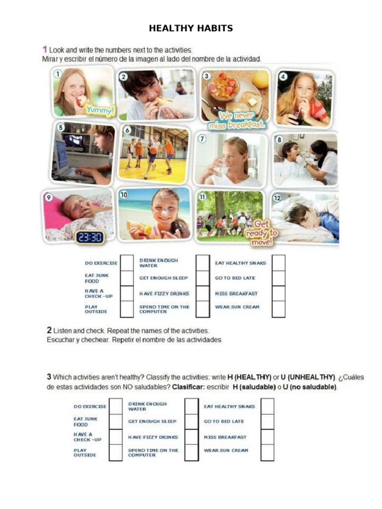 Healthy Habits Second Grade | PDF