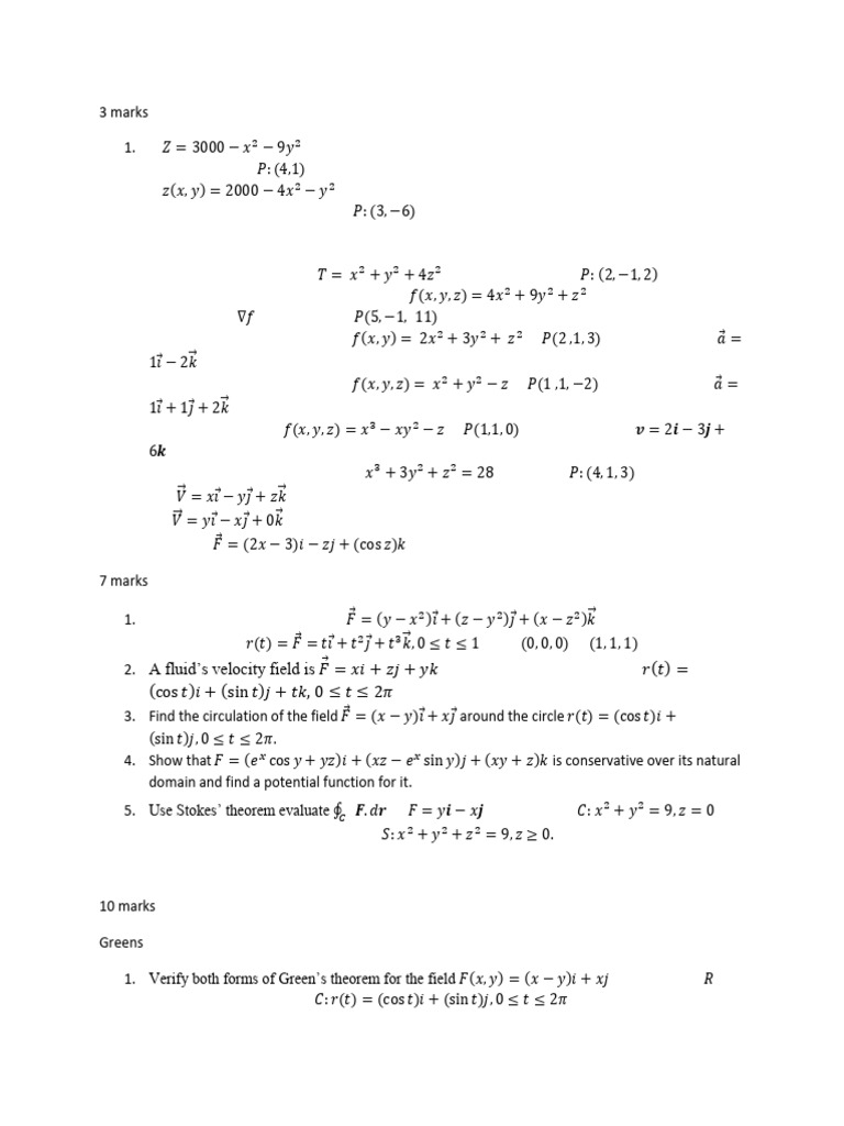 Unit 5 - Vector Calculus | PDF | Gradient | Mathematics