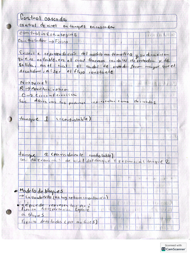 Notas Control Cascada | PDF