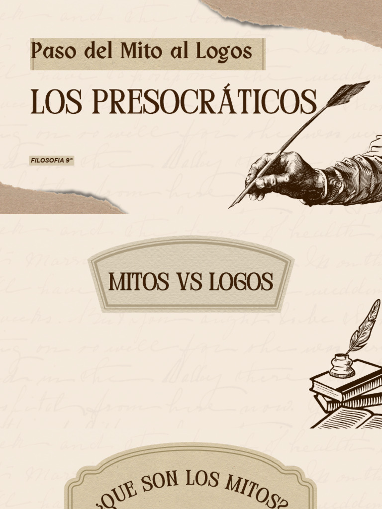 Paso Del Mito Al Logos | PDF | Logos | Razón