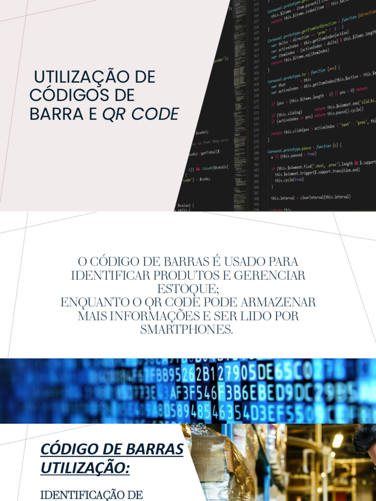 Utilização de Códigos de Barra E: QR Code | PDF