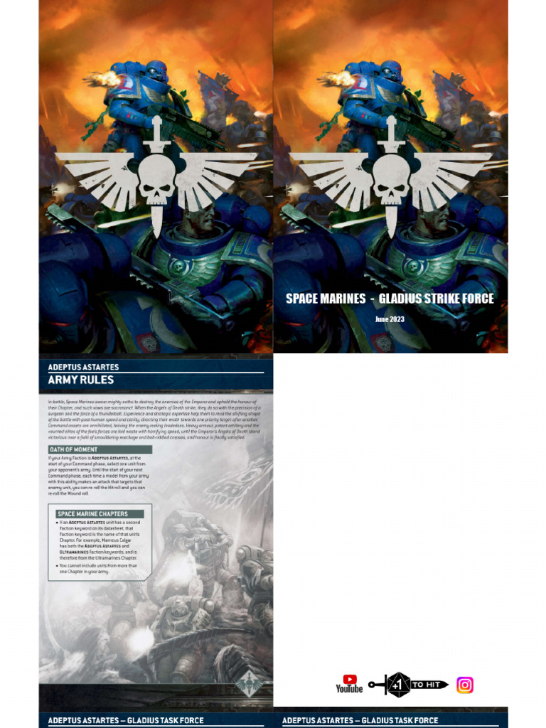 Space Marines - Gladius Task Force Booklet | PDF