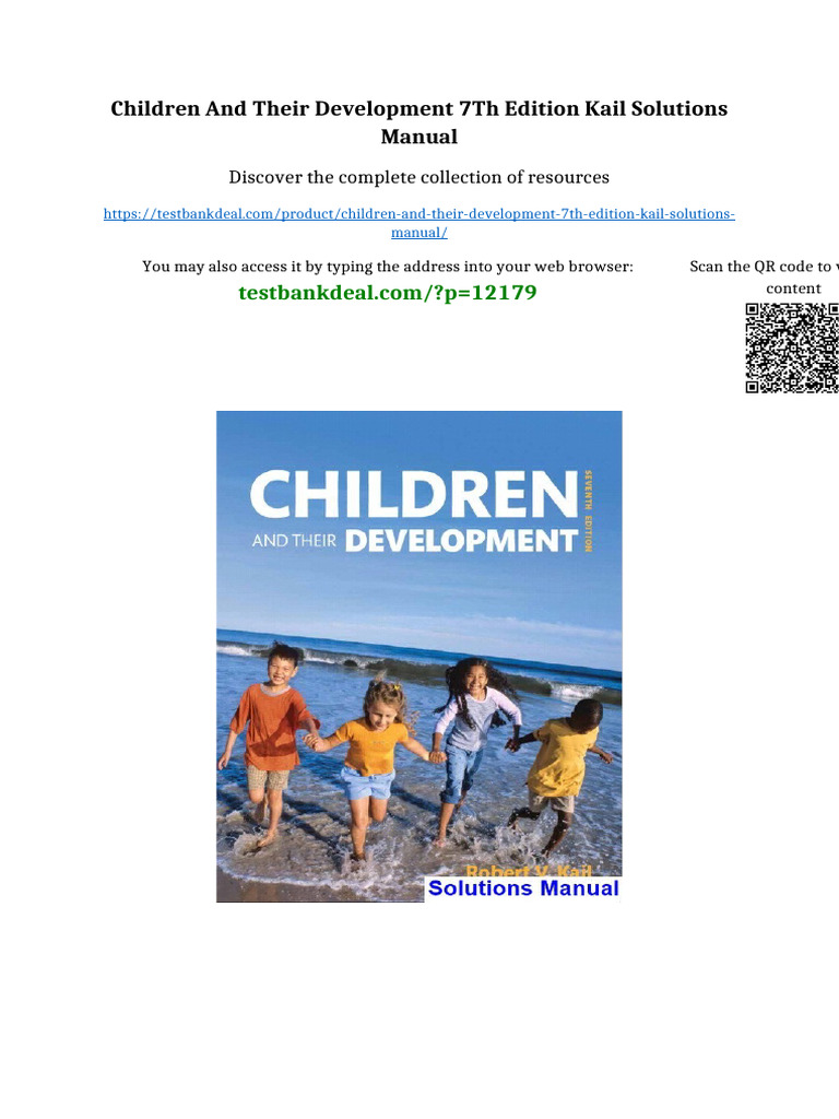 Children and Their Development 7th Edition Kail Solutions Manual pdf ...