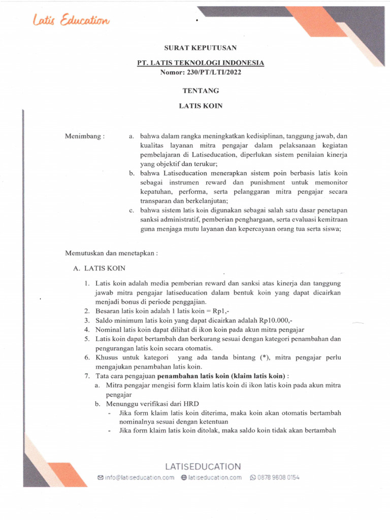 SK Latis Koin_copy | PDF