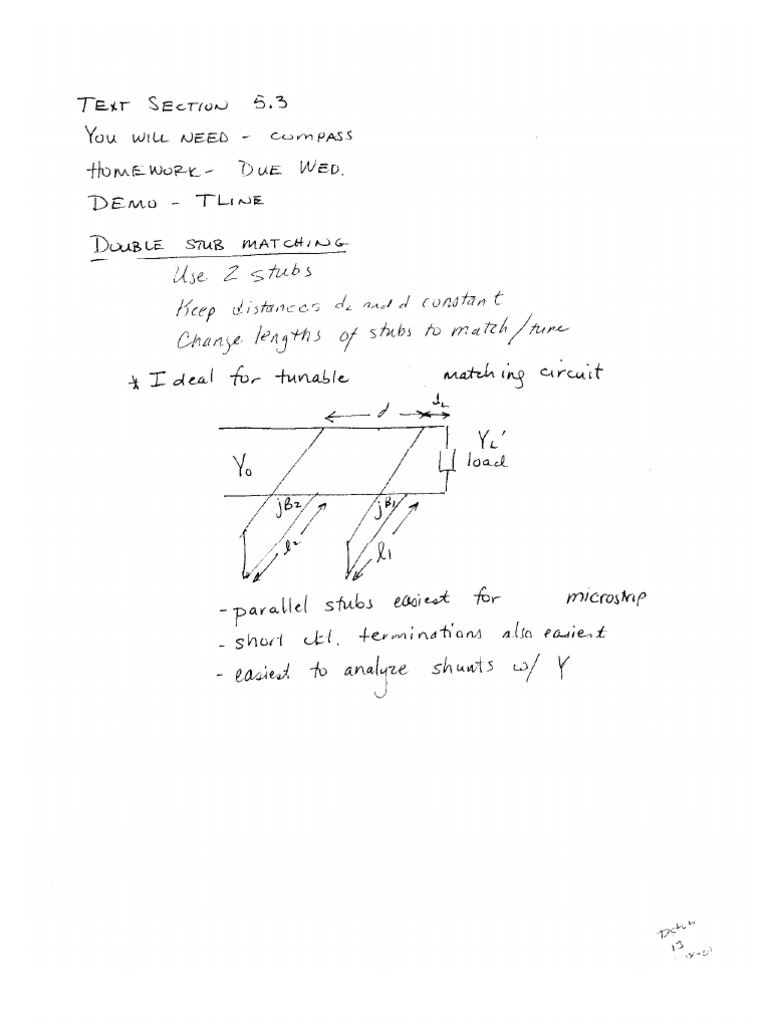 Double Stub Matching | PDF