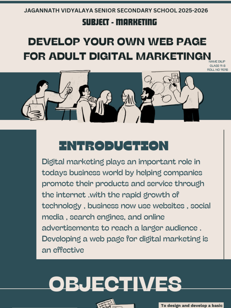 Orange and Cream Illustration Marketing Plan Presentation - PDF ...