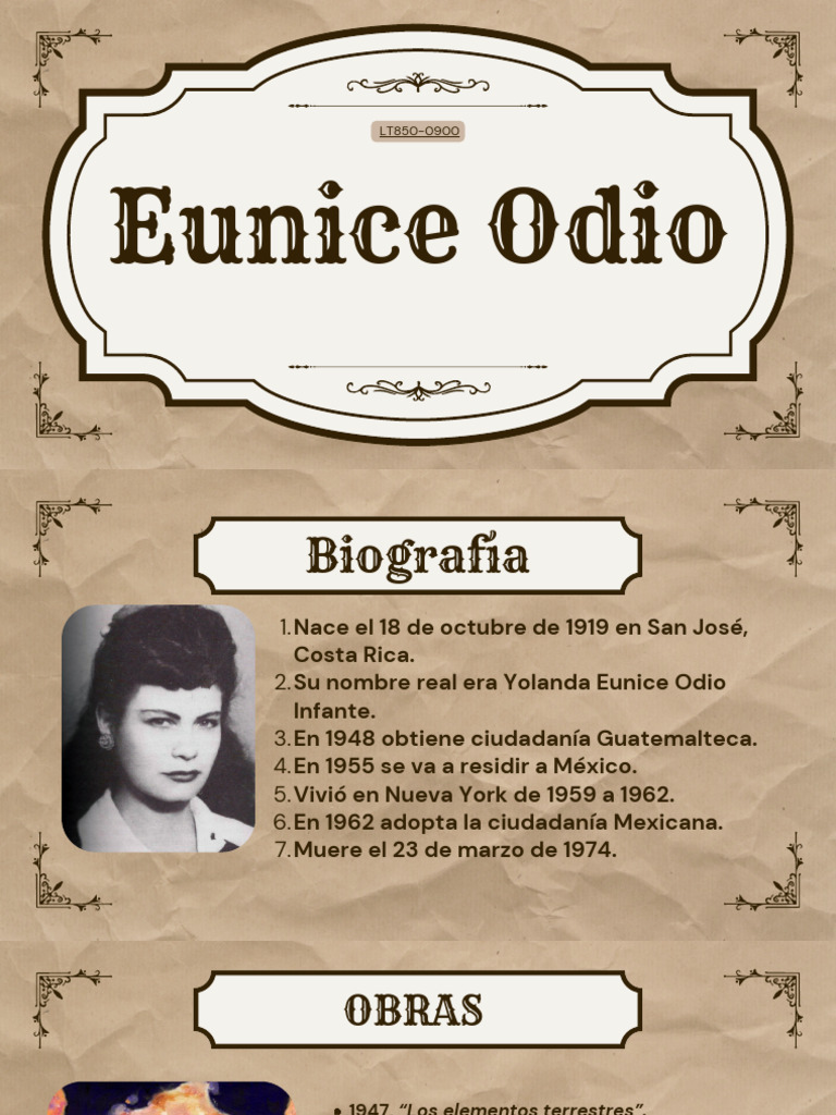 Eunice Odio Pre | PDF
