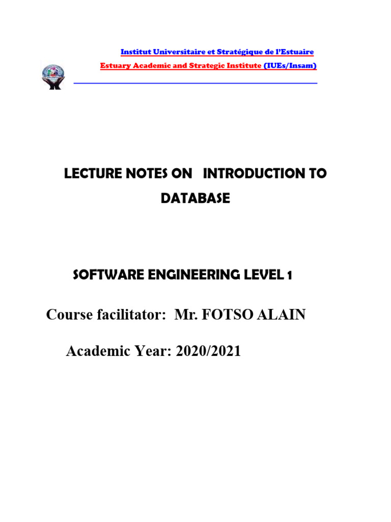 Introduction To Database | PDF | Databases | Conceptual Model