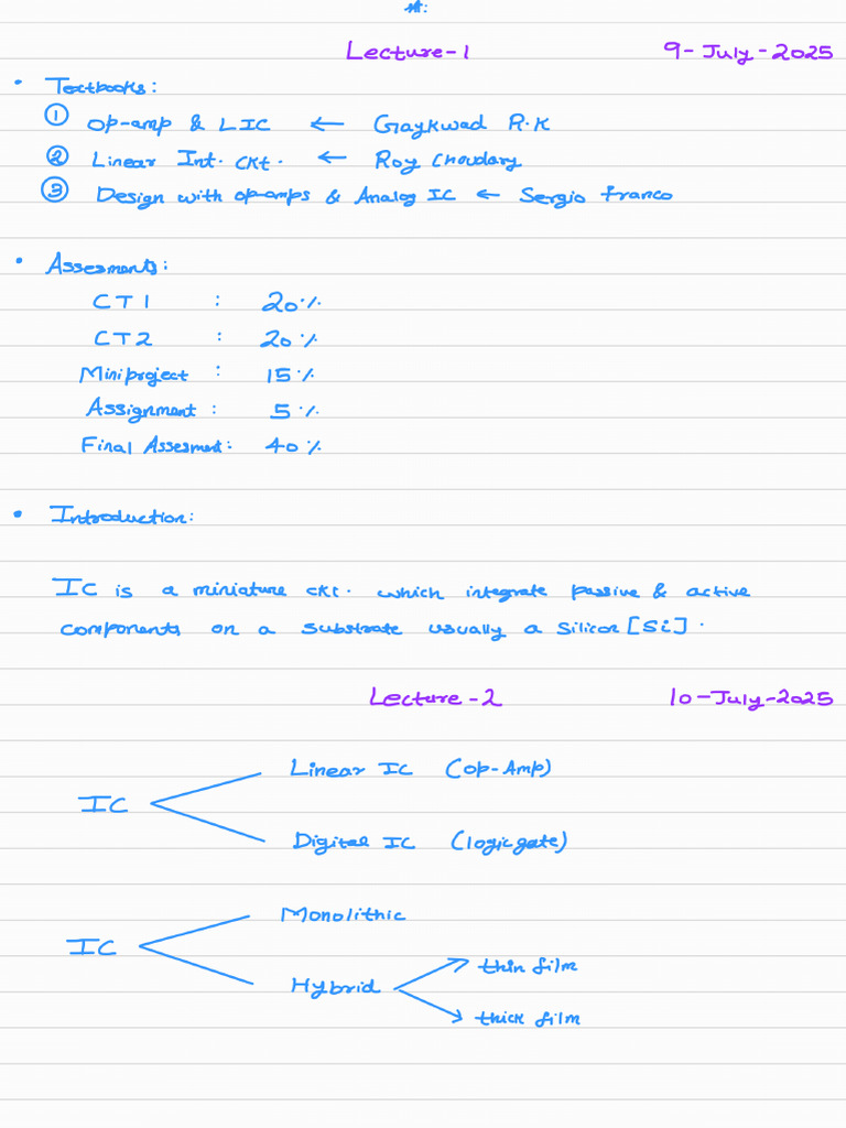 LIC Notes Ct1 Ct2 | PDF