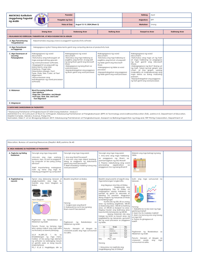 q1 w3 Epp Matatag-latest | PDF