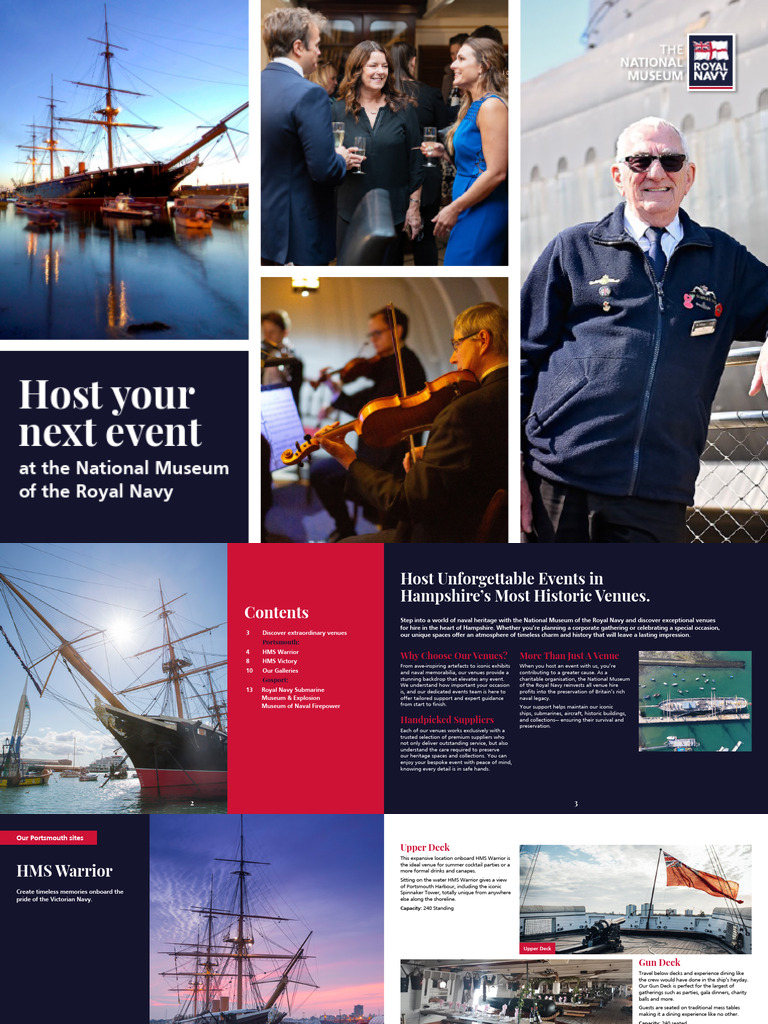 NMRN - PHD Venue Hire Brochure - 2025 | PDF | Horatio Nelson, 1st ...