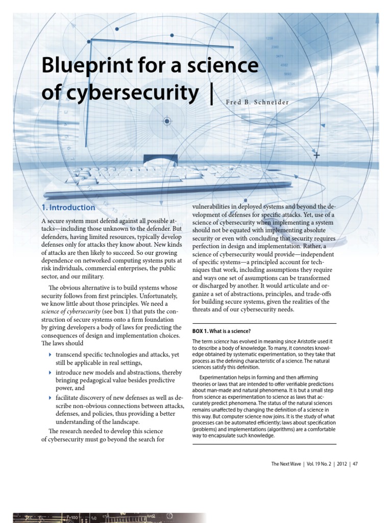 TNW 19 2 Blueprint For A Science of Cybersecurity | PDF | Computer ...