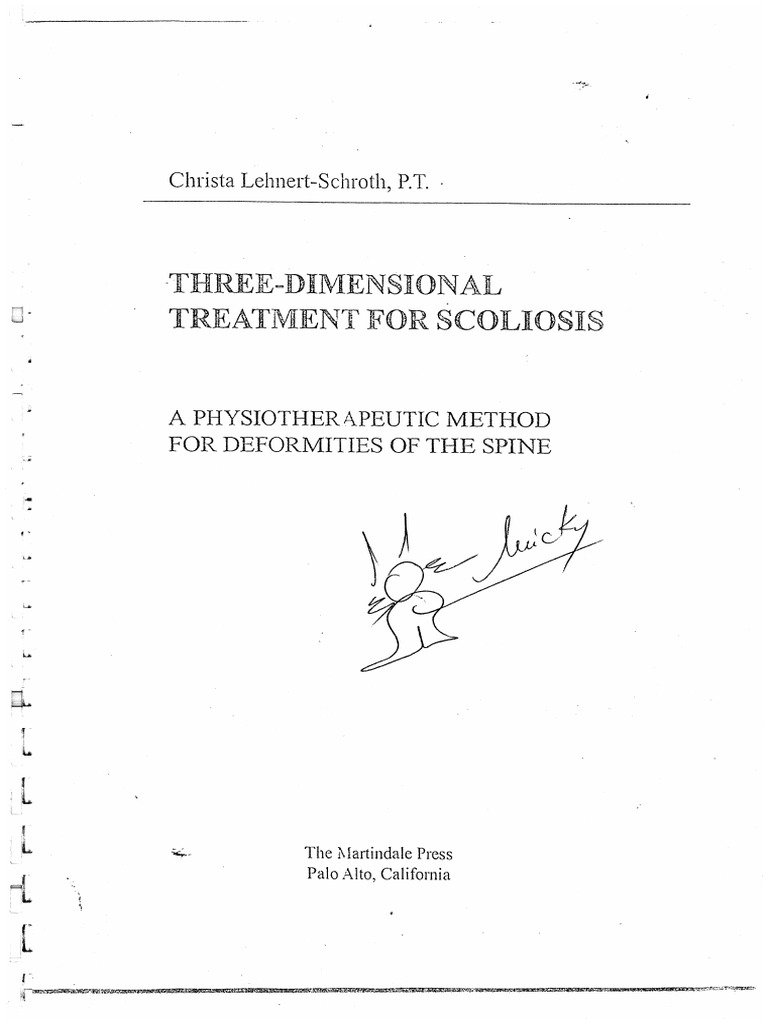 469924160 Schroth Lehnert Christa Three Dimensional Treatment for ...