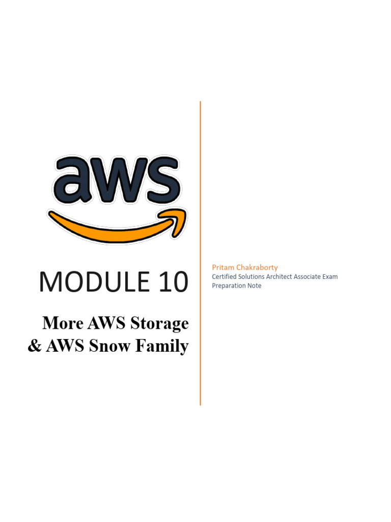 Module 10 More AWS Storage & AWS Snow Family | PDF | File System ...