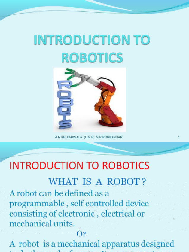 Introduction To Robotis | PDF