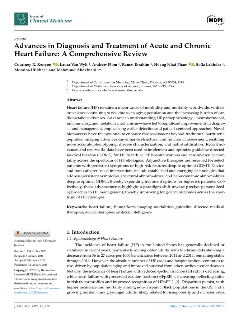 Acute and Chronic Heart Failure | PDF | Heart Failure | Echocardiography