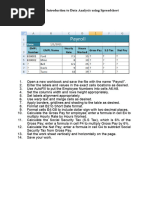 Payroll Excel Practical Exam Questions | PDF