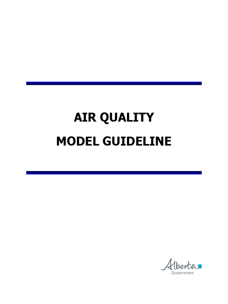 Air Qulaity Model Guideline | PDF | Air Pollution | Meteorology