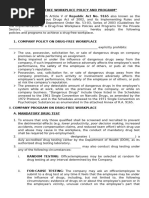Drug-Free Workplace Guidelines DOLE 53-03 | PDF | Drug Test | Employment