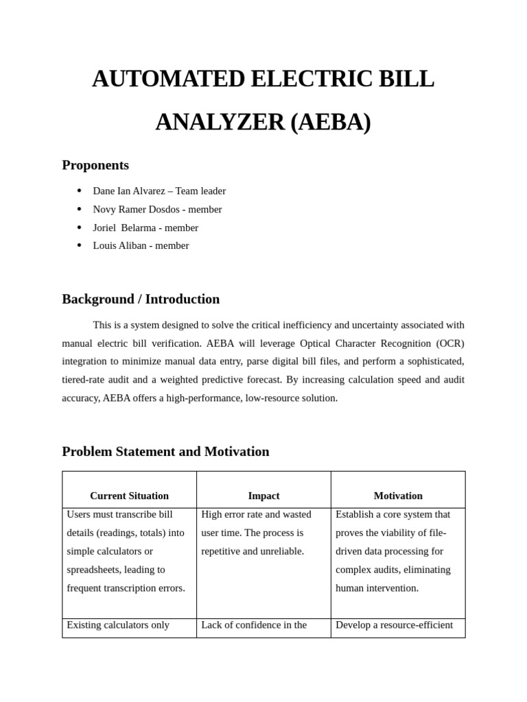 Automated Electric Bill Analyzer | PDF | Command Line Interface ...
