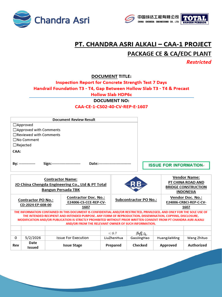 CAA-CE-1-CS02-40-CV-REP-E-1607 IR NOI-0590 for Concrete Strength Test 7 ...