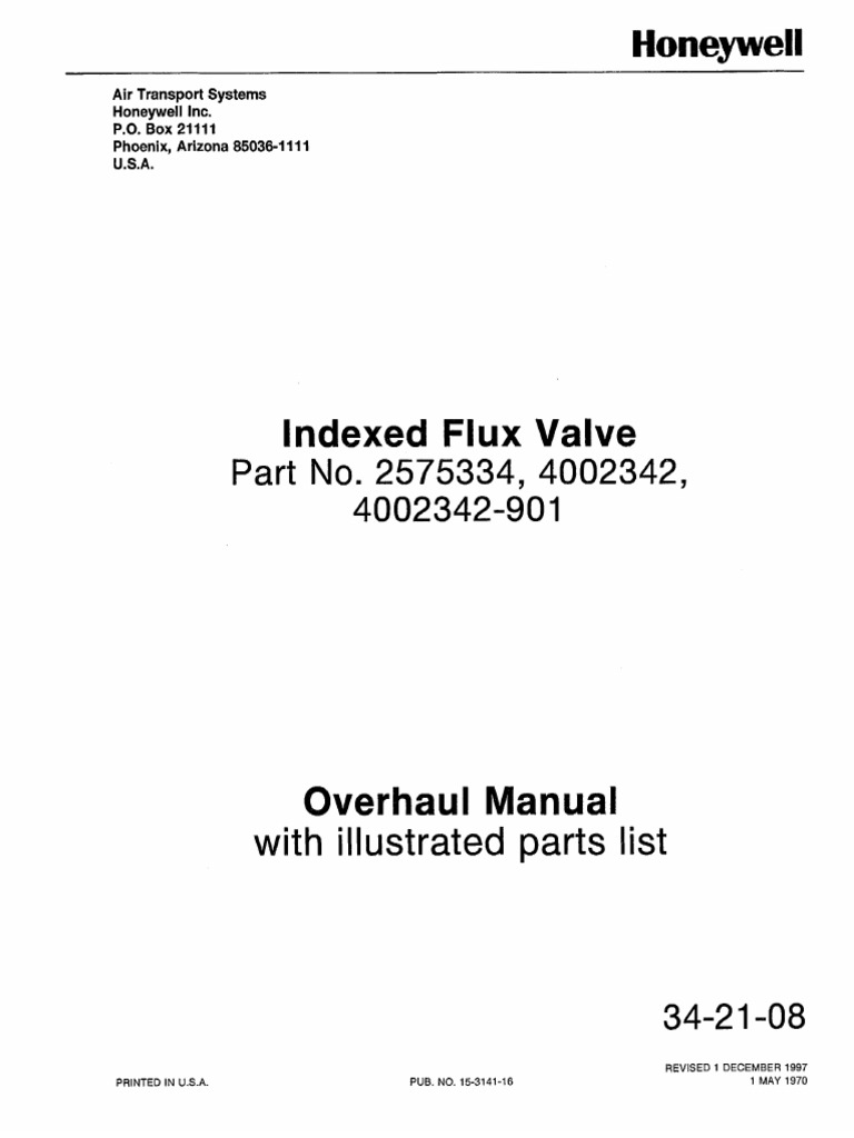 34-21-08 Indexed Flux Valve Ohm. | PDF
