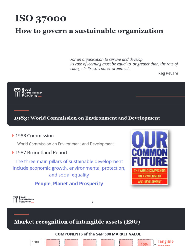 ISO 37000 How To Govern A Sustainable Organization | PDF ...