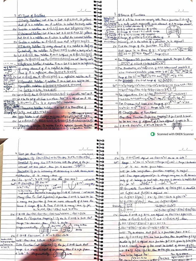 Complete JEE Maths Detailed Short Notes | PDF