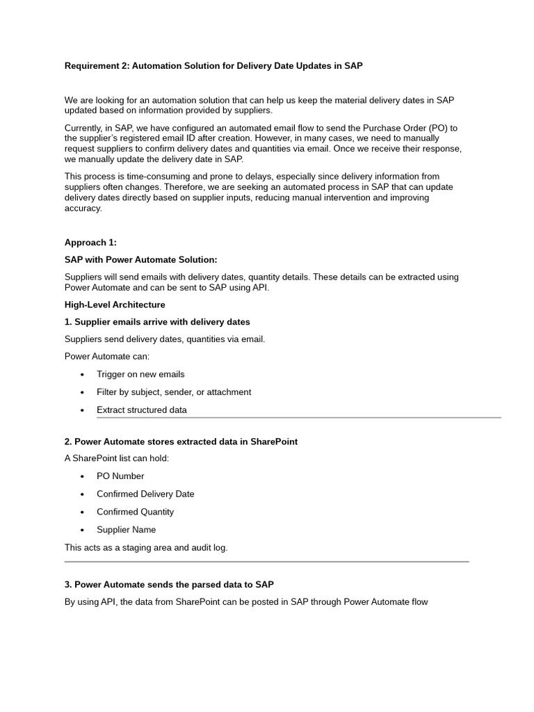 Rothe Erde Requirement Solution | PDF