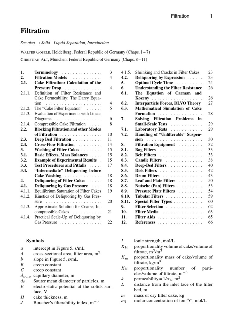 Filtration | PDF | Viscosity | Membrane