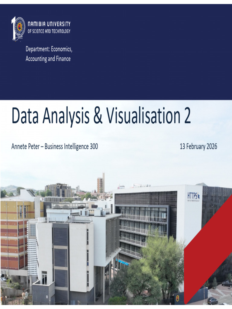 Data Analysis & Visualisation 2 | PDF | Microsoft Excel | Spreadsheet
