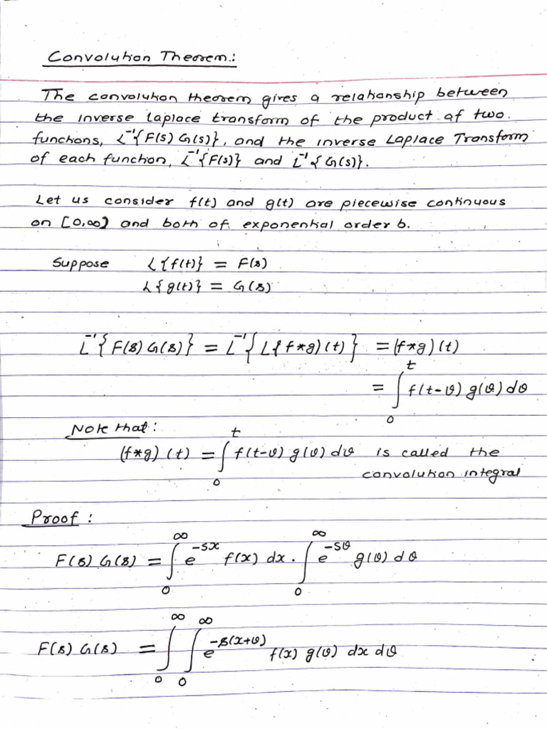 Convolution Integral | PDF
