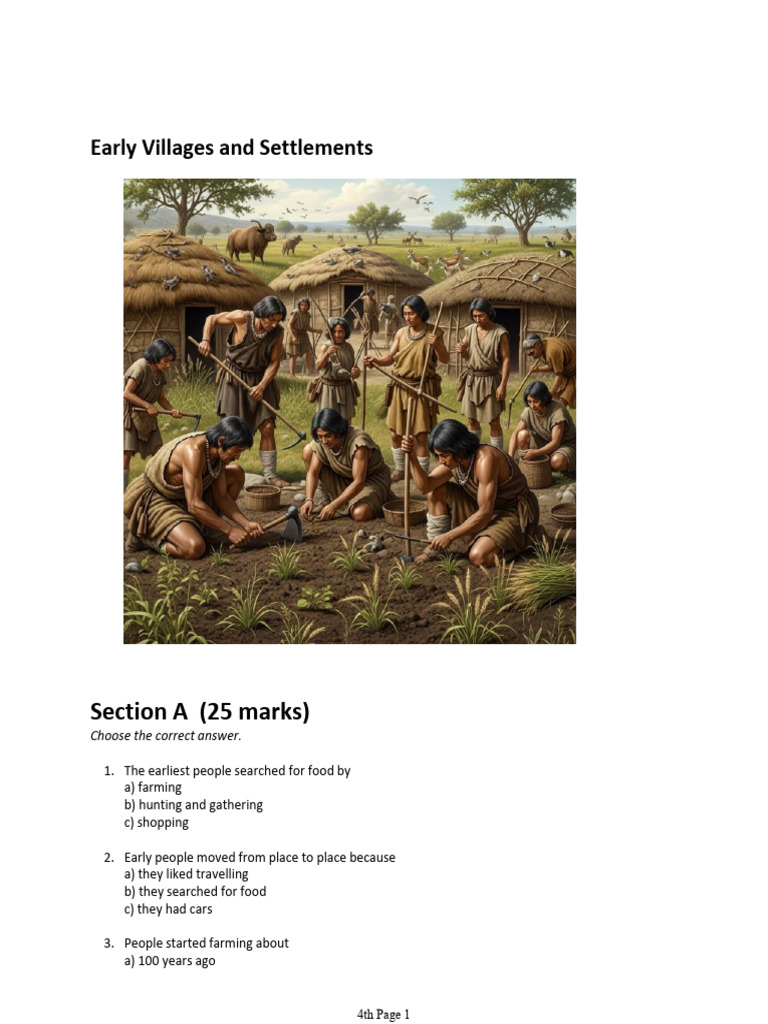 Early Villages and Settlements | PDF | Agriculture | Pearl