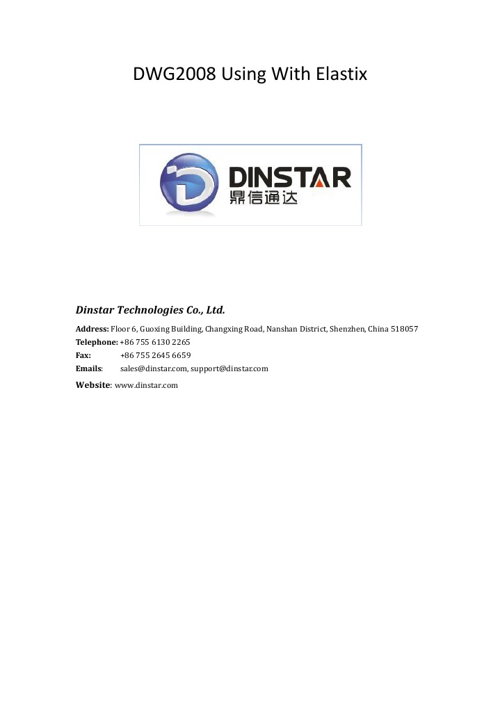DWG With Elastix | PDF | Session Initiation Protocol | Gsm