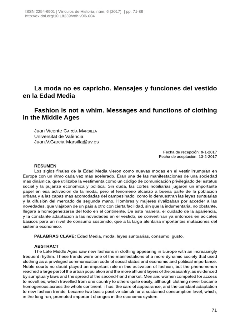 La Moda No Es Capricho Mensajes y Funcio | PDF | Ropa | Moda