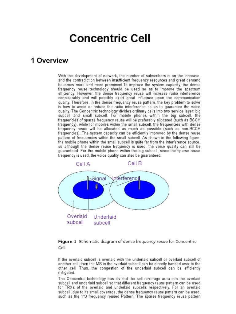 Concentric Cell | PDF | Cellular Network | Broadcast Engineering