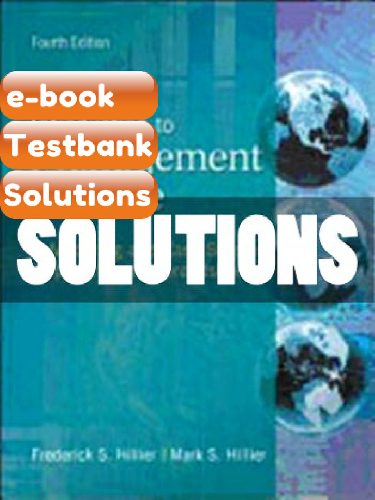 eBook & Testbank Introduction to Management Science a Modeling and Case ...