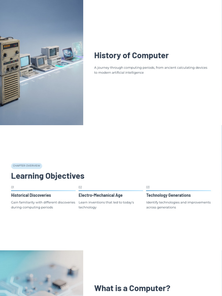 Week 3 4 History of Computer | PDF | Integrated Circuit | Computer Hardware
