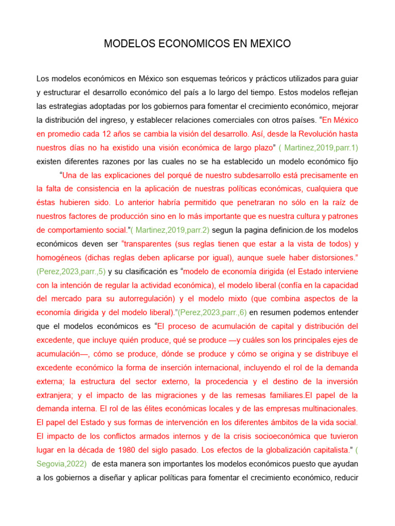 Modelos Economicos en Mexico | PDF | Deuda | México