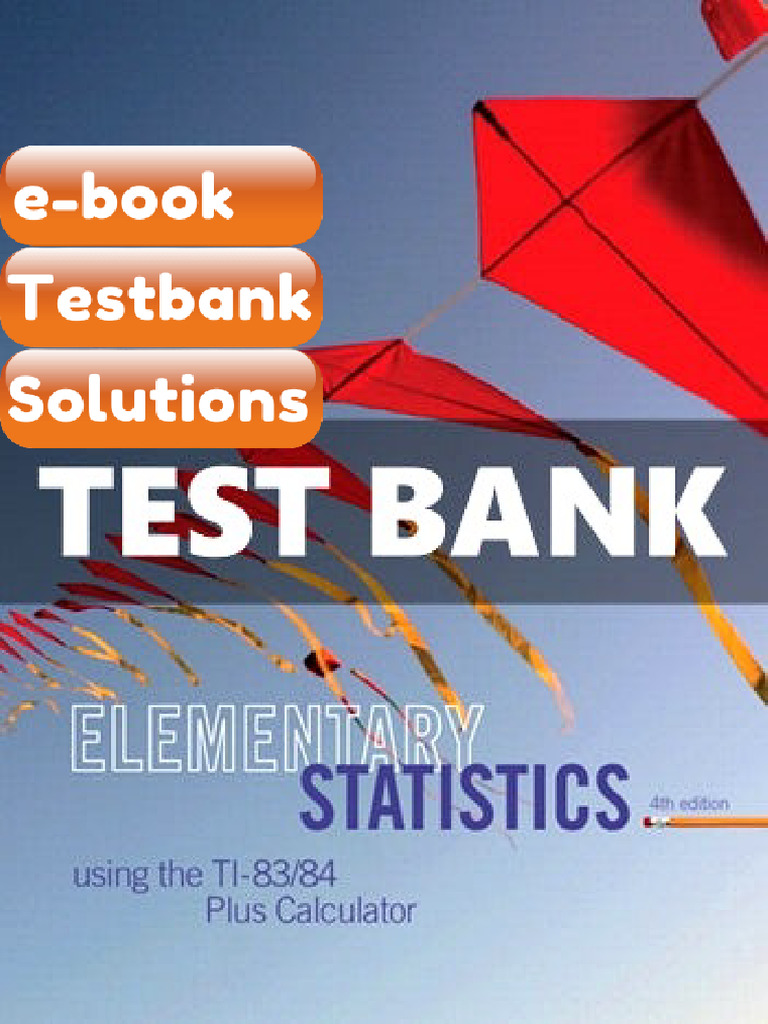 eBook & Testbank Elementary Statistics 6th Edition Larson | PDF ...