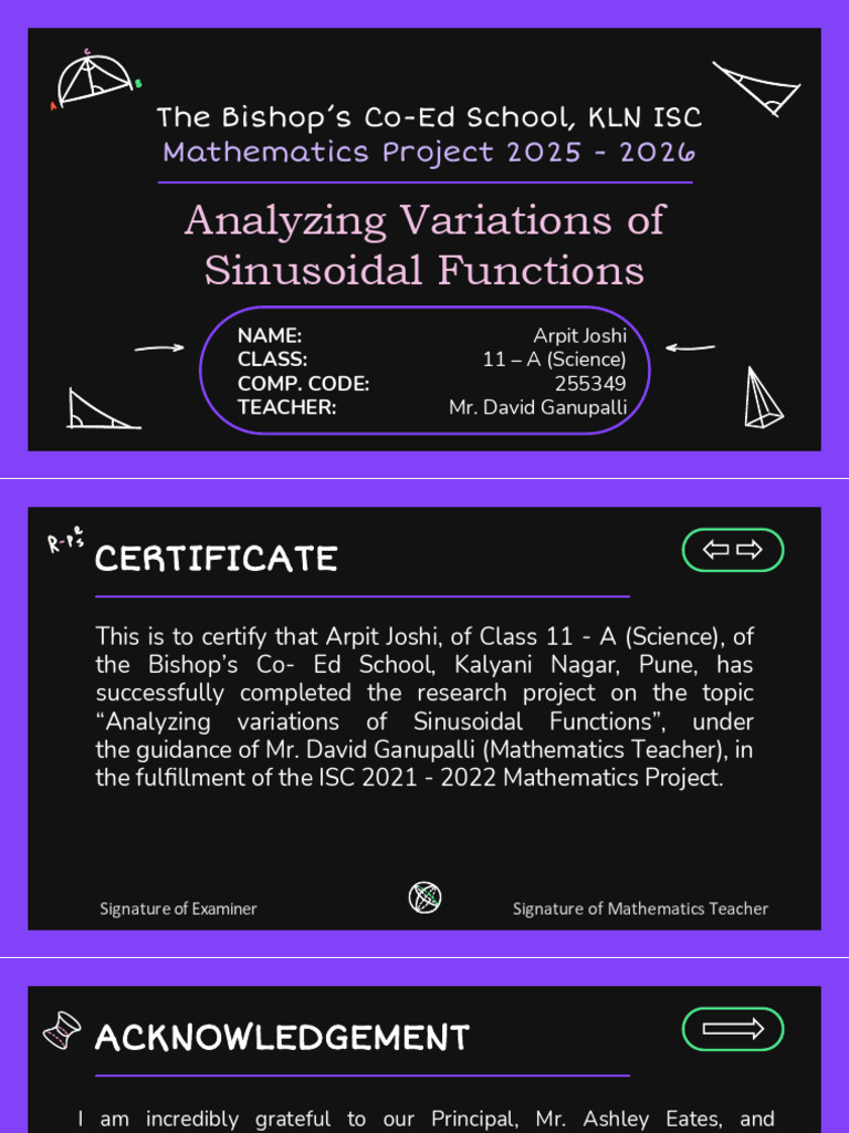 Arpit Joshi - Maths Project | PDF | Waves | Wavelength