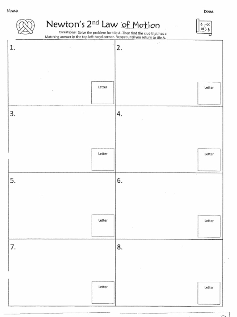 Activity Newtons 2nd Law of Motion | PDF
