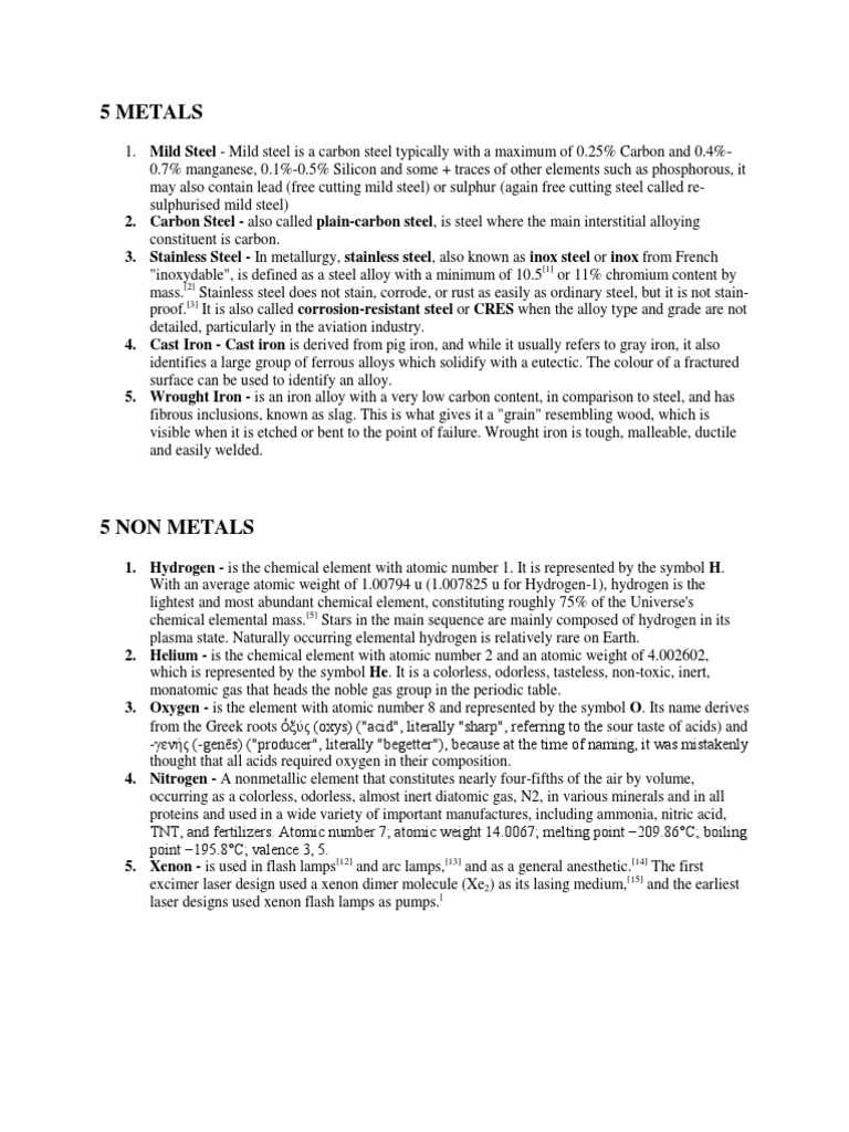 Metals | Download Free PDF | Germanium | Steel