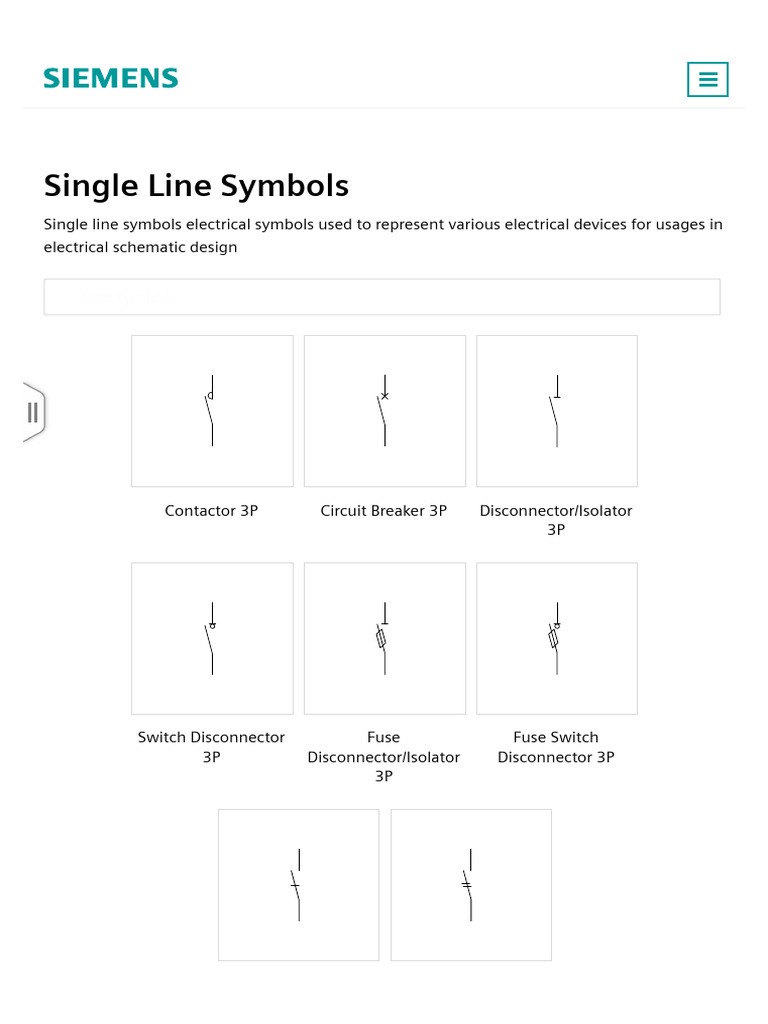 Single Line Symbols | PDF | Switch | Relay