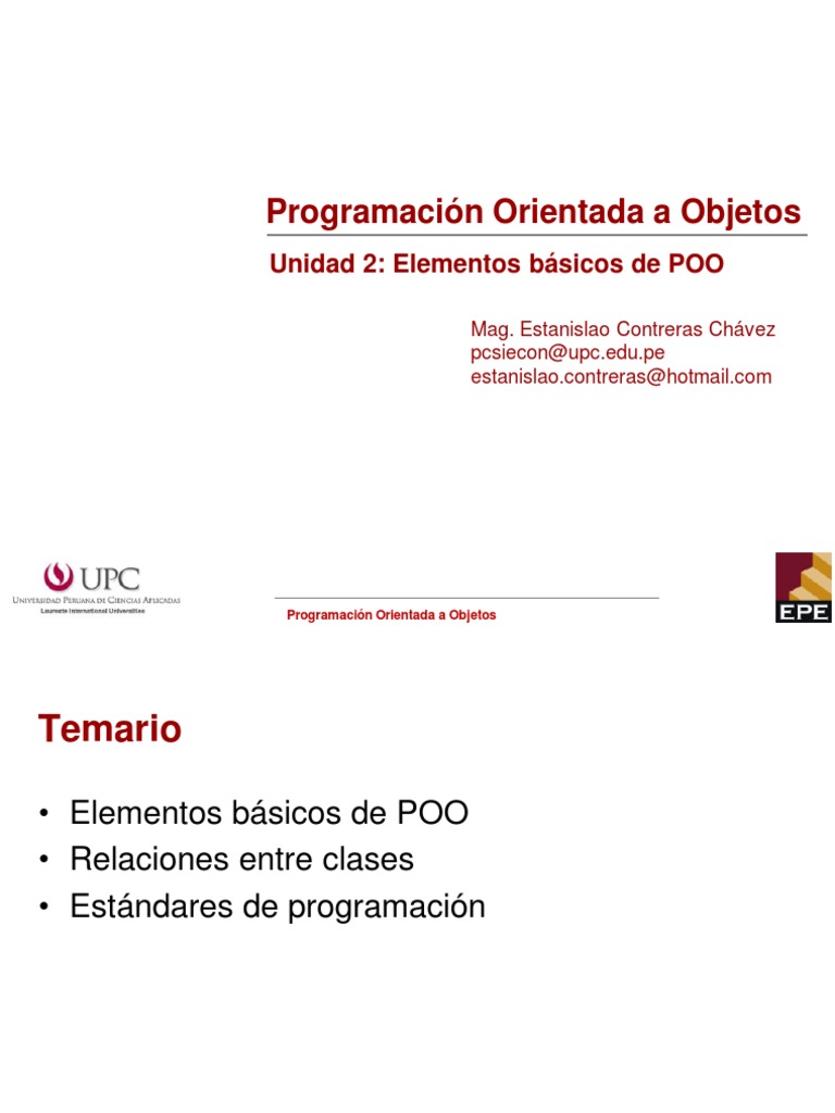 POO - Relaciones Entre Clases | PDF | Objeto (informática ...