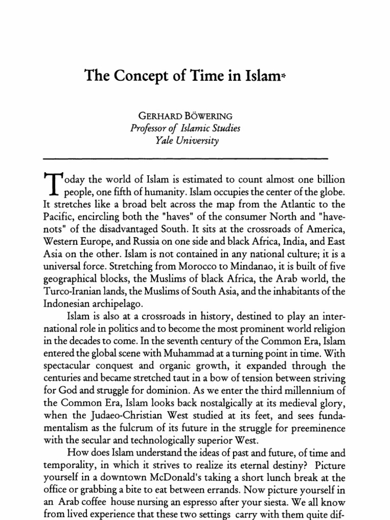 The Concept of Time in Islam | PDF | Sufism | Quran
