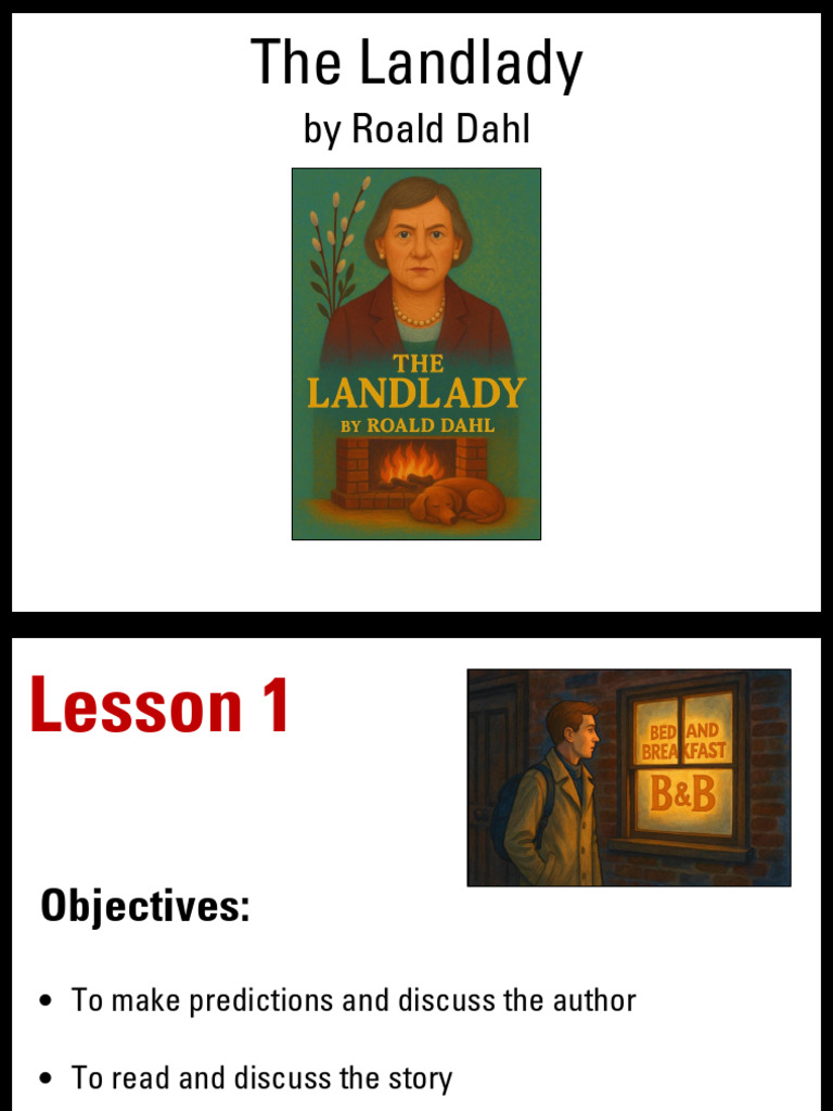 The Landlady by Roald Dahl - Worksheets | PDF