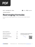 Changing the Subject of Formulas | PDF | Mathematics | Elementary Geometry